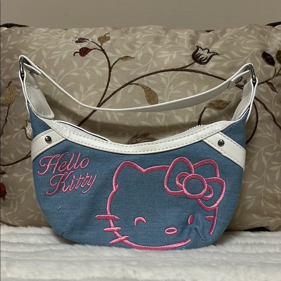 Sanrio | Accessories | Hello Kitty Denim Shoulder Bag | Poshmark